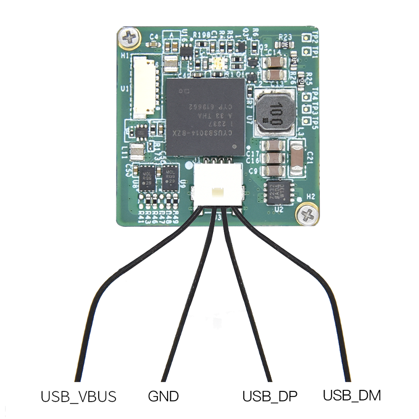 640x512 12μm FL 2.7mm FOV 200° Fisheye LWIR Thermal Camera Module